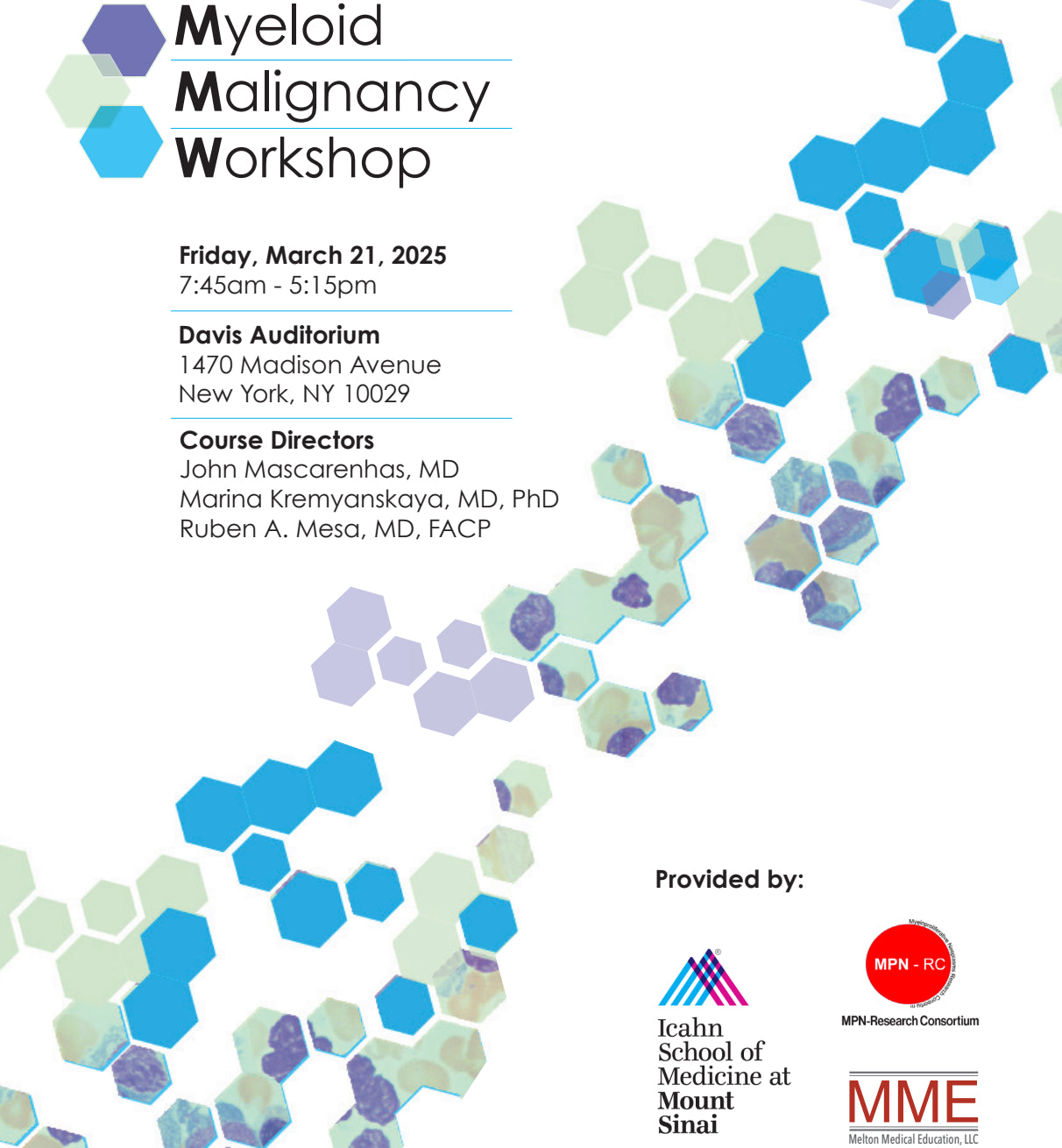Icahn School of Medicine Myeloid Malignancy Workshop 2025 – Ambossle