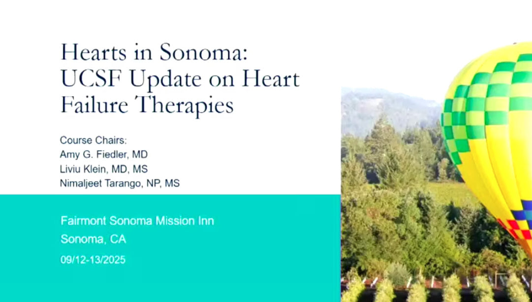 UCSF Update on Heart Failure Therapies 2025 – Ambossle